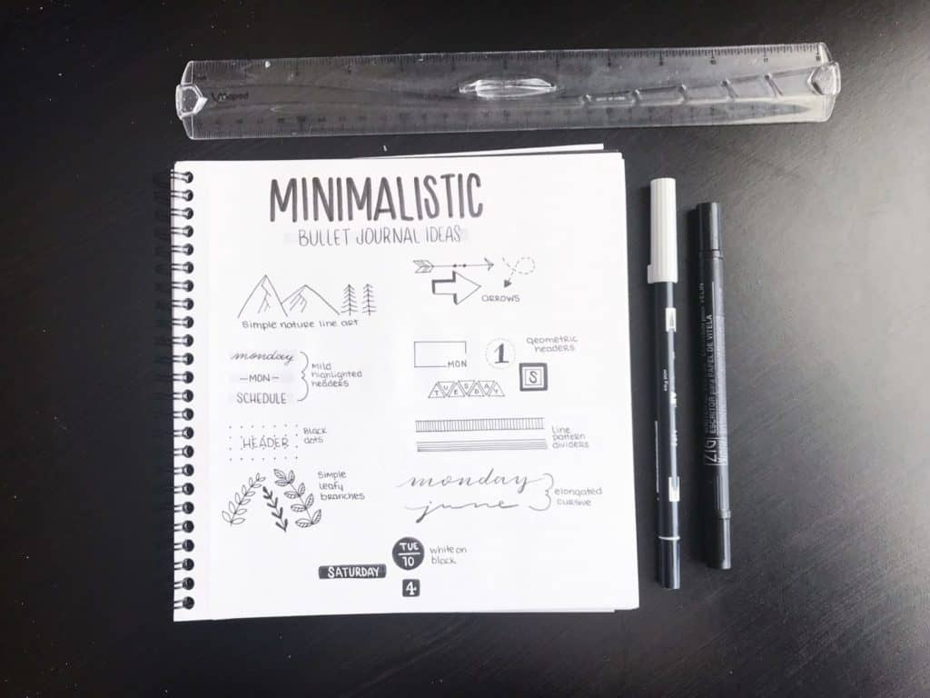 9 Quick and Easy Ways to Decorate Your Minimalist Bullet Journal ...