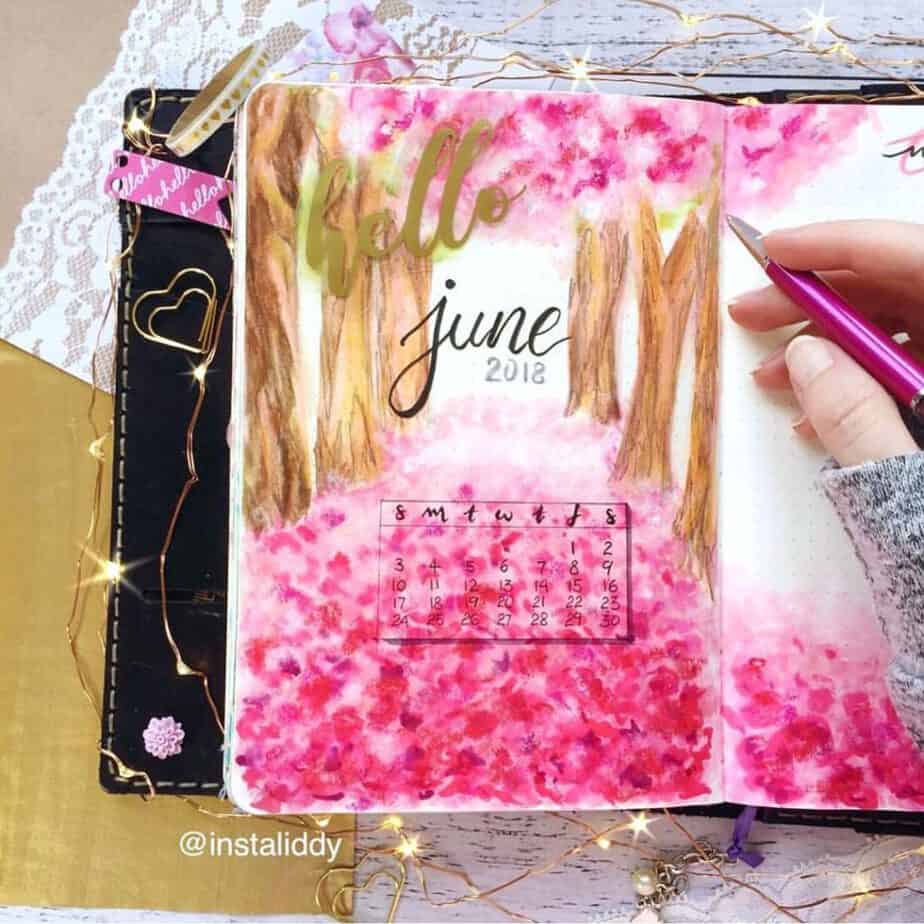 60+ Beautiful Bullet Journal Cover Page Ideas for Every Month of the Year