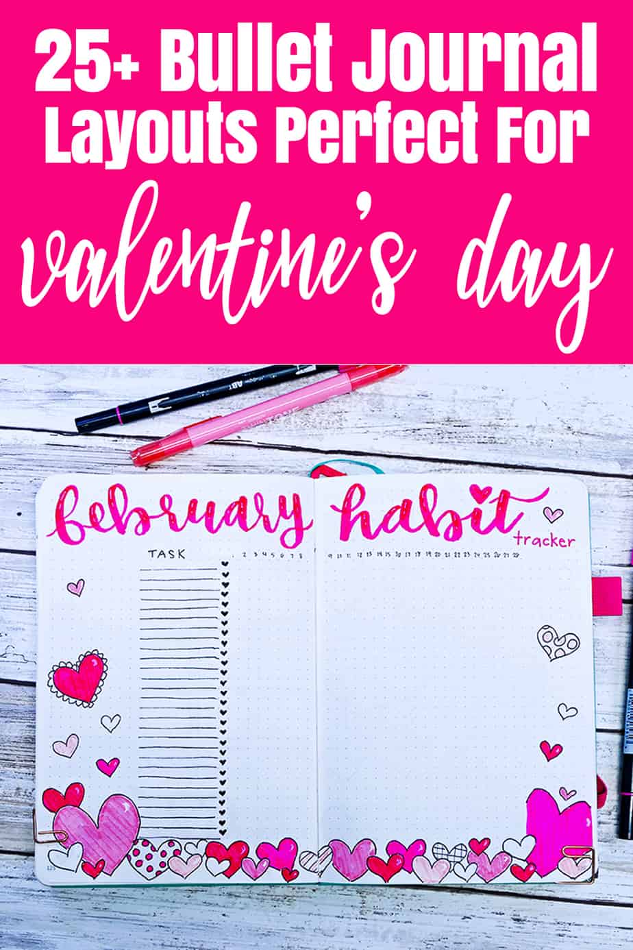 Bullet Journal Heart Theme Inspiration - Planning Mindfully