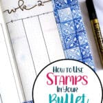How to Use Bullet Journal Stamps to Spice Up Your Page - Planning Mindfully