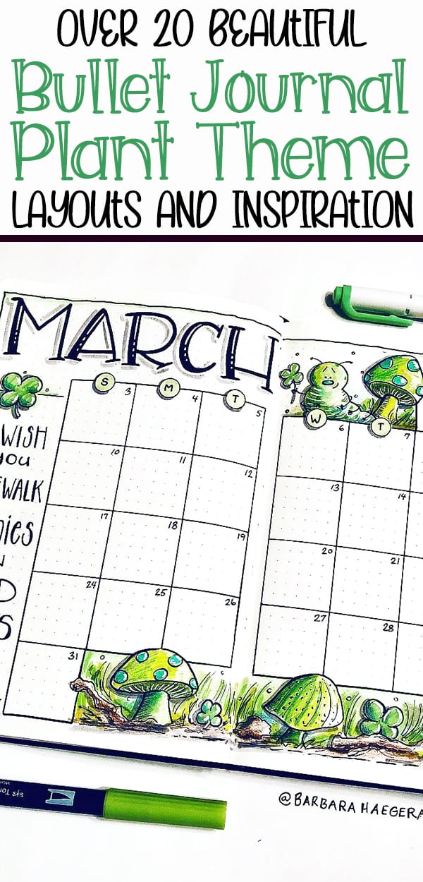 26 Bullet Journal Plant Theme Ideas and Inspiration - Planning Mindfully