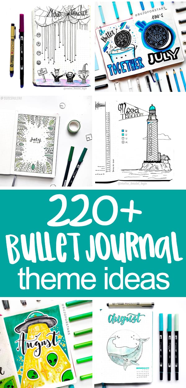220+ Inspirational Bullet Journal Theme Ideas - Planning Mindfully